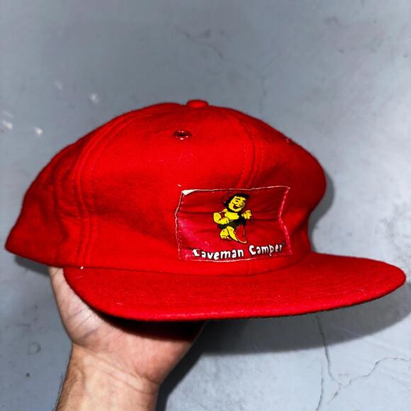 Vintage | Accessories | Caveman Camper Oregon Vtg Hat Cap Snapback ...